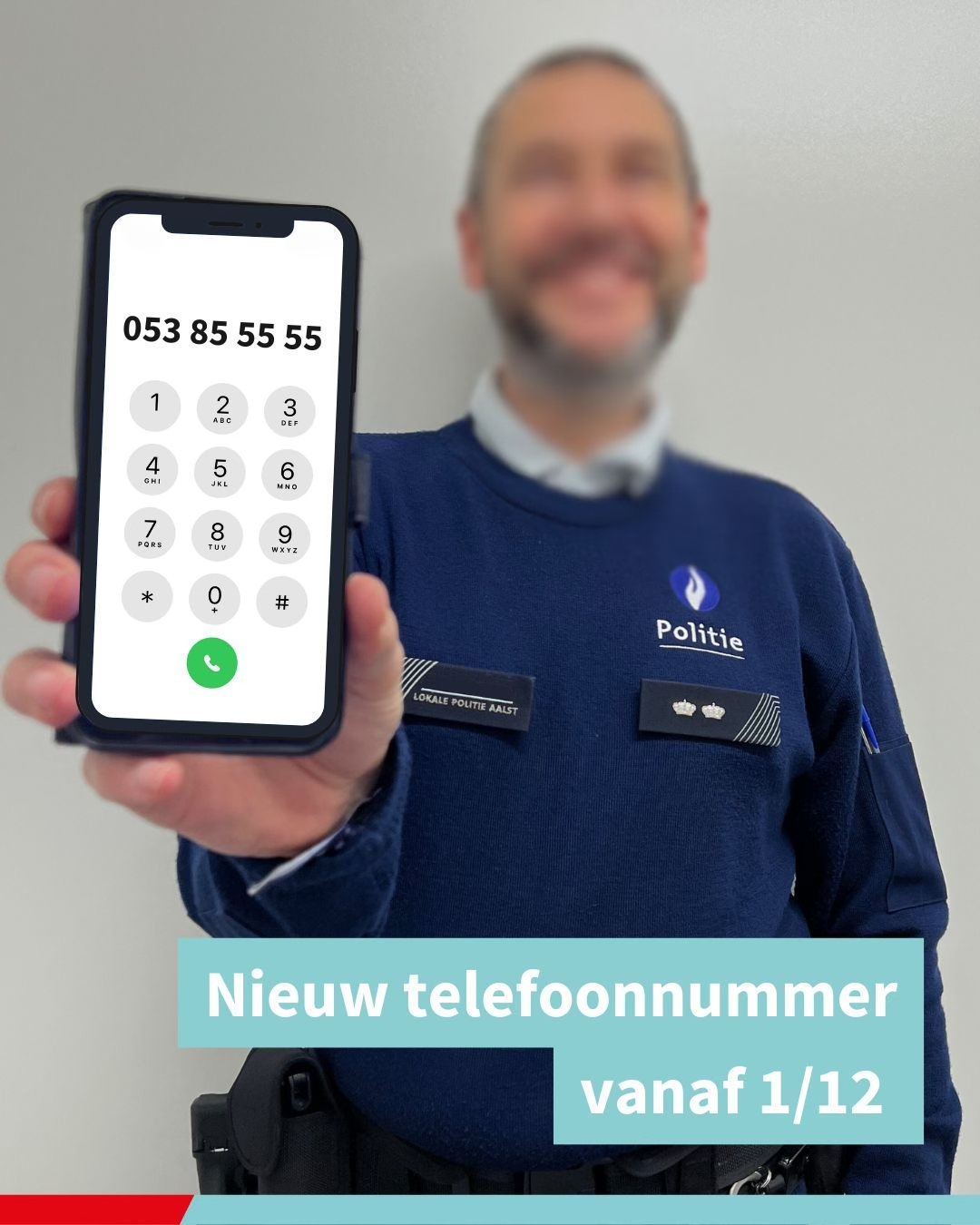 Politie Aalst: "Vanaf 1 december veranderen we ons telefoonnummer voor ...
